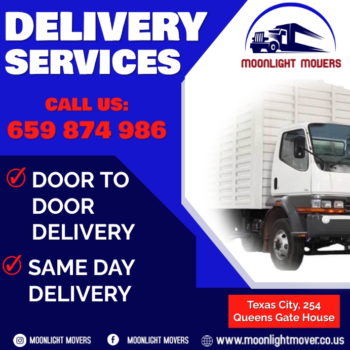 DELIVERY SERVICES FLYER/POSTER Template | PosterMyWall