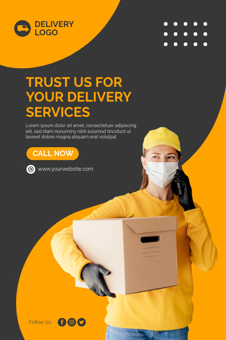Copy of Delivery Services Poster Flyer | PosterMyWall