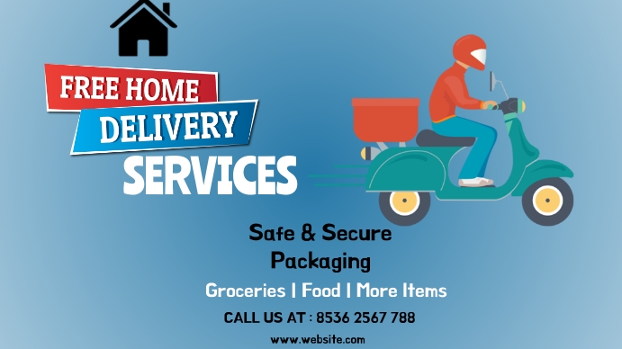DELIVERY SERVICES POSTER TEMPLATE | PosterMyWall