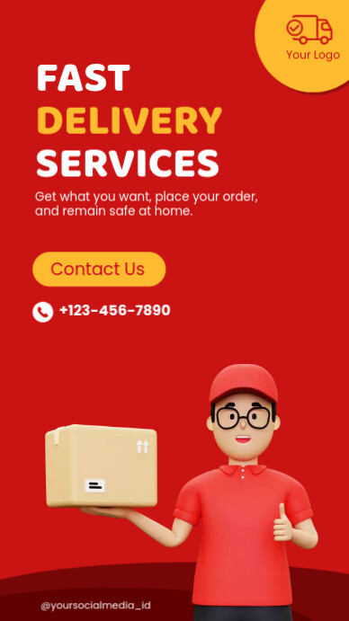 delivery services template | PosterMyWall