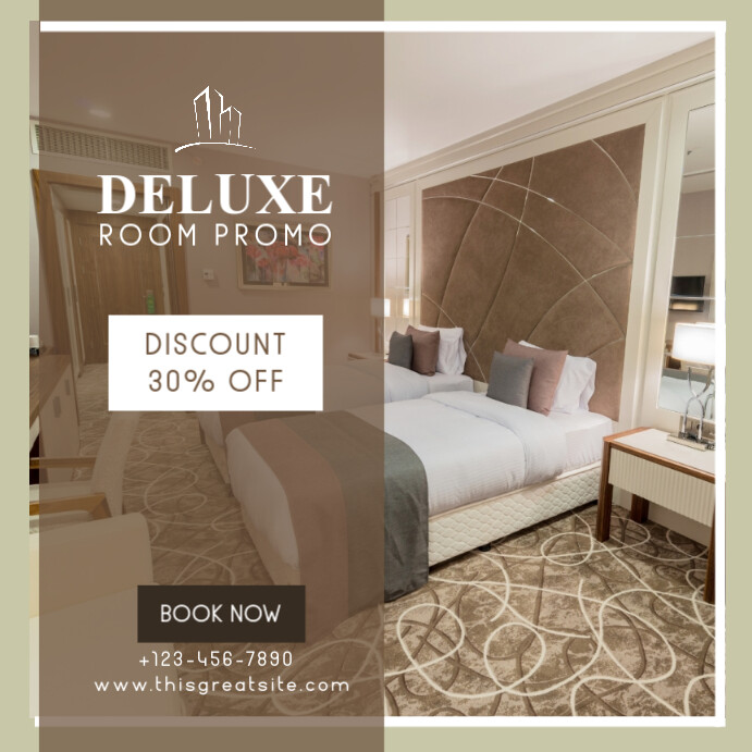 Deluxe Room Promo Template | PosterMyWall