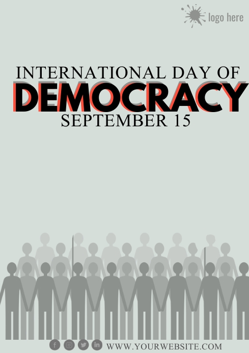 DEMOCRACY DAY Template | PosterMyWall