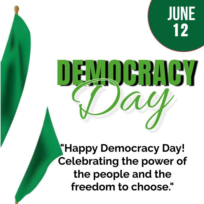 Democracy day flyer Template | PosterMyWall