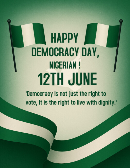 Democracy Day Flyer/ Nigerian Democracy Day Flyer (us Letter) Template ...