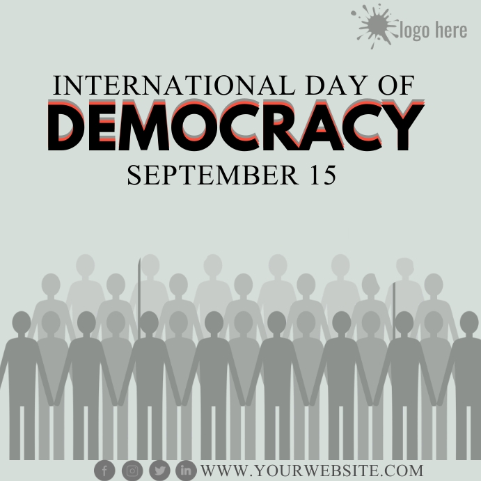 Plantilla de Democracy day Instagram post template | PosterMyWall