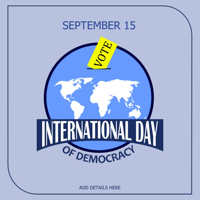 Democracy Day Template | PosterMyWall