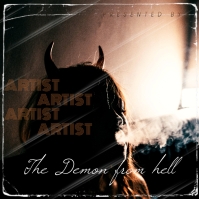 Demon album cover design template | PosterMyWall