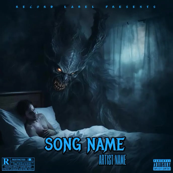 DEMON ALBUM SONG MIXTAPE COVER TEMPLATE | PosterMyWall