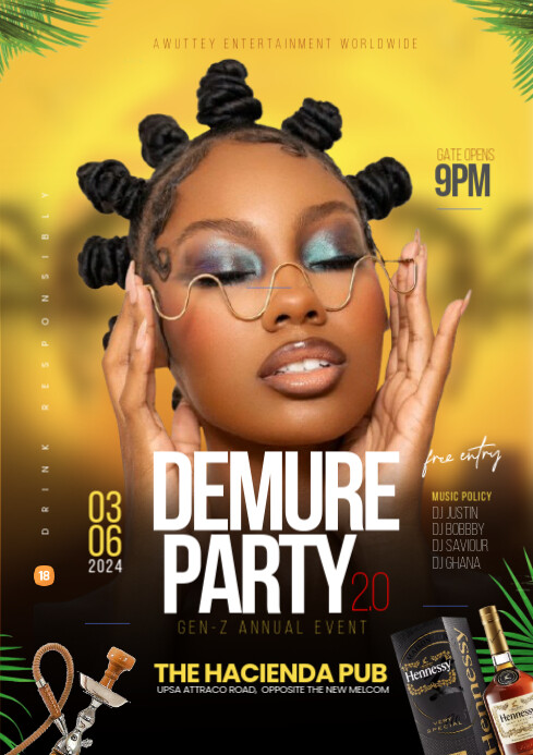 Copy of Demure Party Poster | PosterMyWall