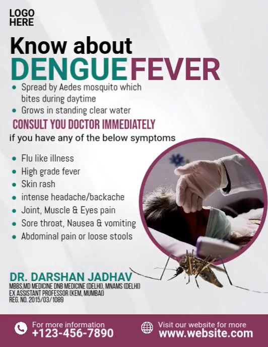 Plantilla de Dengue Fever Ads | PosterMyWall