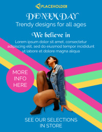 Denim Sale Flyer Template | PosterMyWall