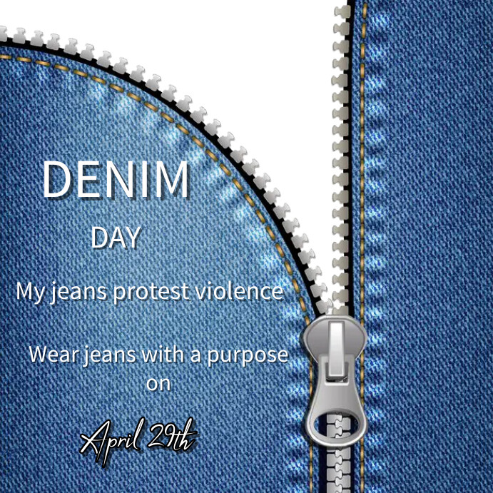 Denim day flyer template | PosterMyWall