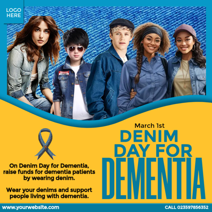 denim day for dementia Template | PosterMyWall