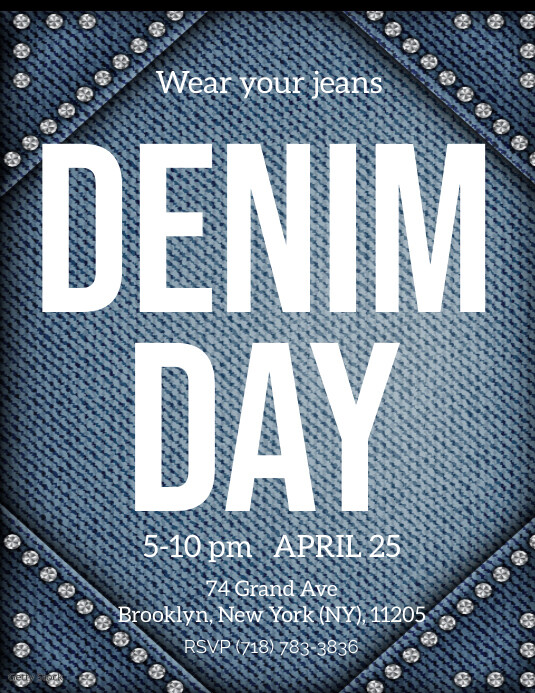 Denim day poster Template | PosterMyWall