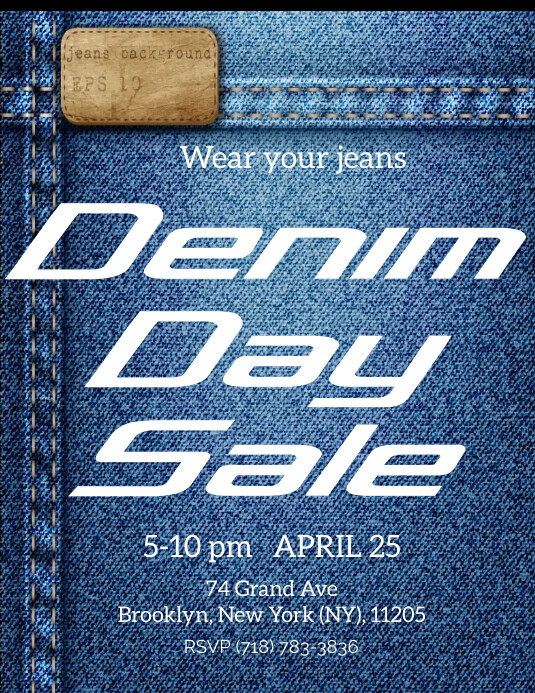 Denim day sale Template | PosterMyWall