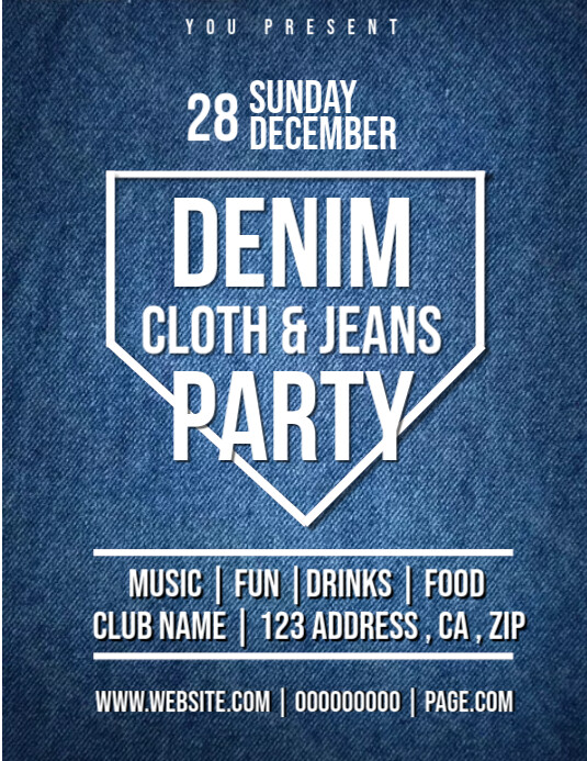 DENIM FLYER (1) Template | PosterMyWall