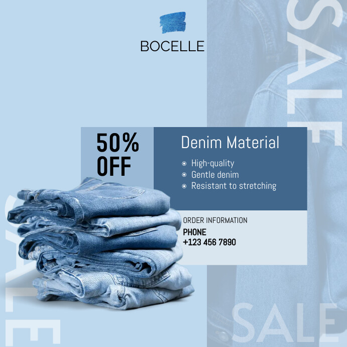 Denim for days Template | PosterMyWall