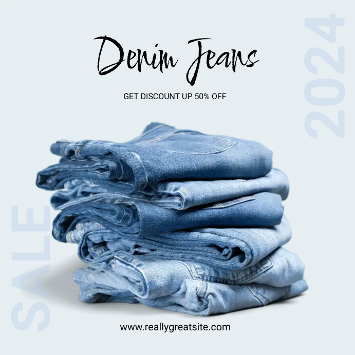 Denim Jeans Template | PosterMyWall