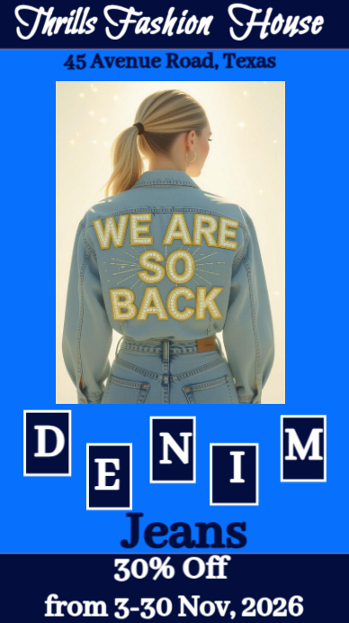 Denim Jeans Template | PosterMyWall