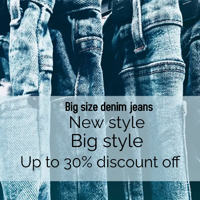 Copy of Denim jeans trousers | PosterMyWall