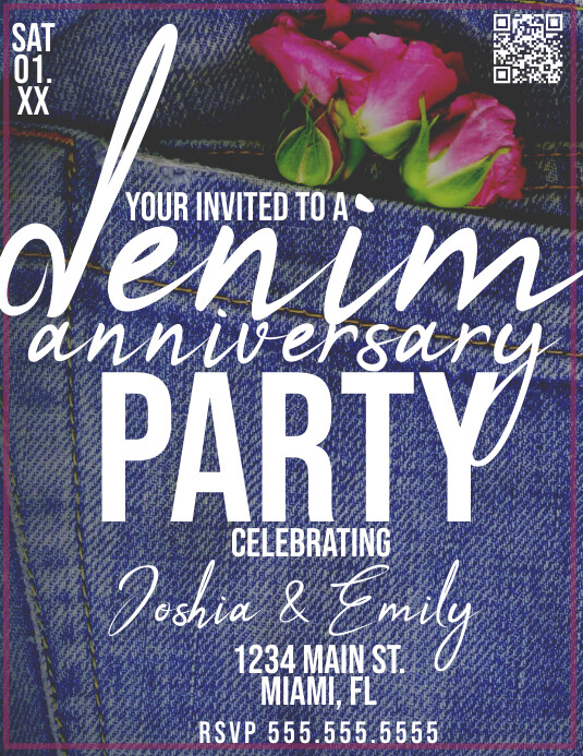 Denim Party Invitations Template | PosterMyWall