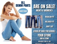 Denim Sale Flyer Template | PosterMyWall