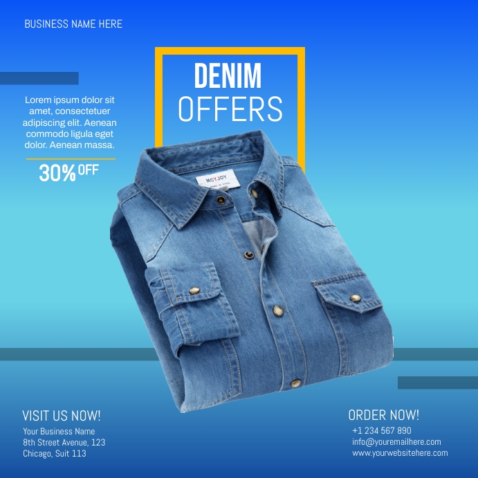 denim sale Template | PosterMyWall