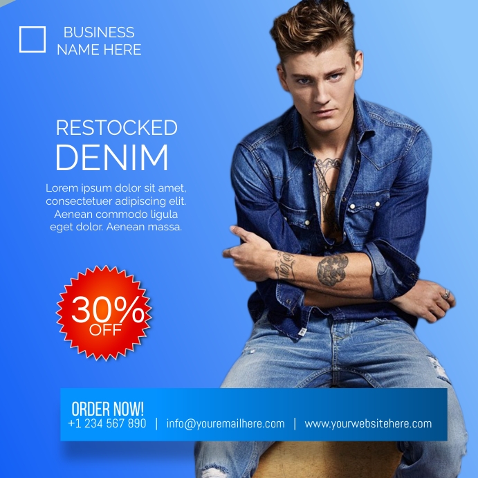 denim sale Template | PosterMyWall