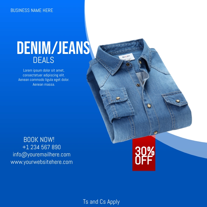 denim sale Template | PosterMyWall