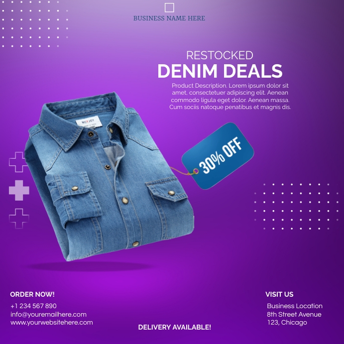 denim sale flyer Template | PosterMyWall