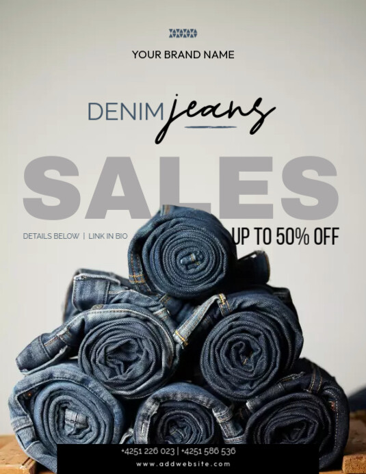 Denim Sales day Template | PosterMyWall