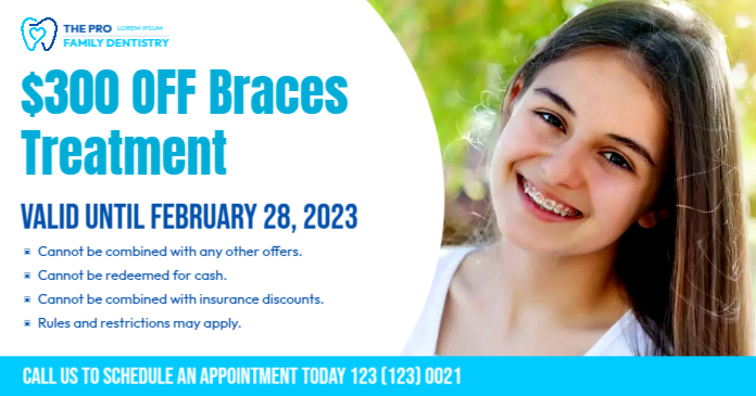 Dental Braces Discount Template | PosterMyWall