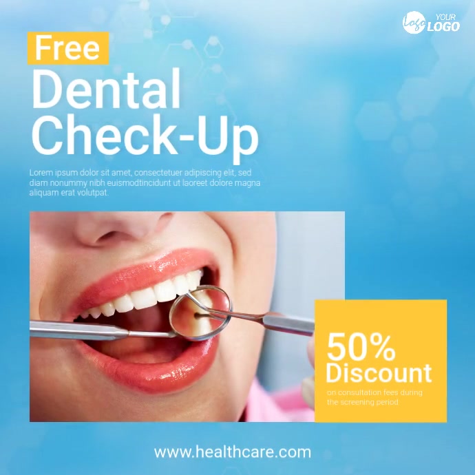 Dental Care Ad Template | PosterMyWall