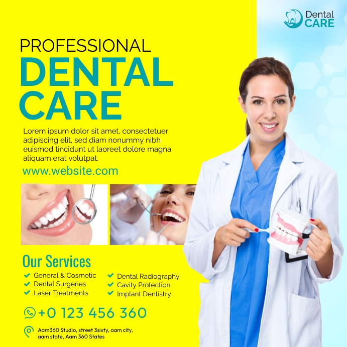 Dental Care Ad Template | PosterMyWall