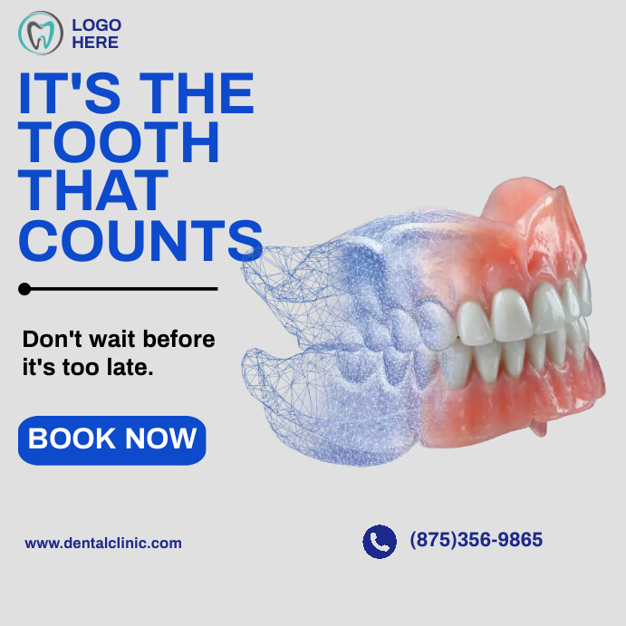 Dental Care Ads Template | PosterMyWall