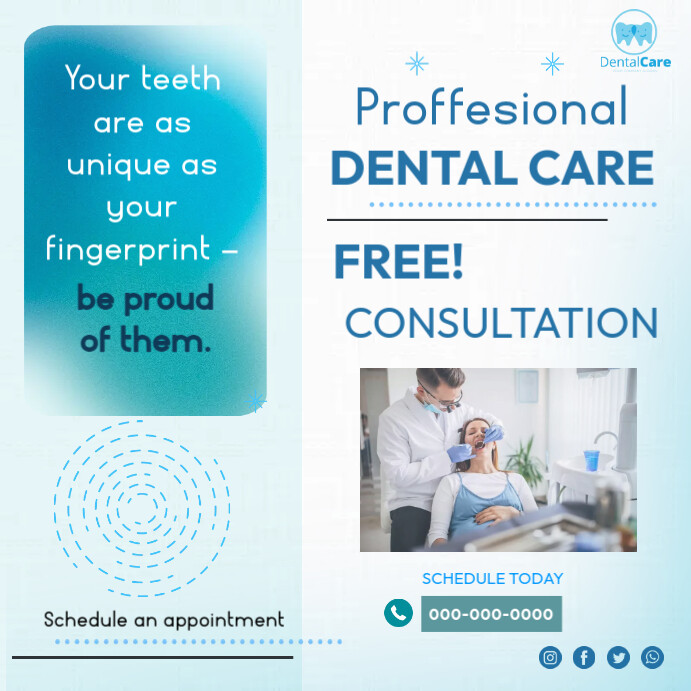 dental care instagram post Template | PosterMyWall