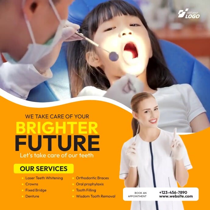 Dental Care Instagram Video Template | PosterMyWall