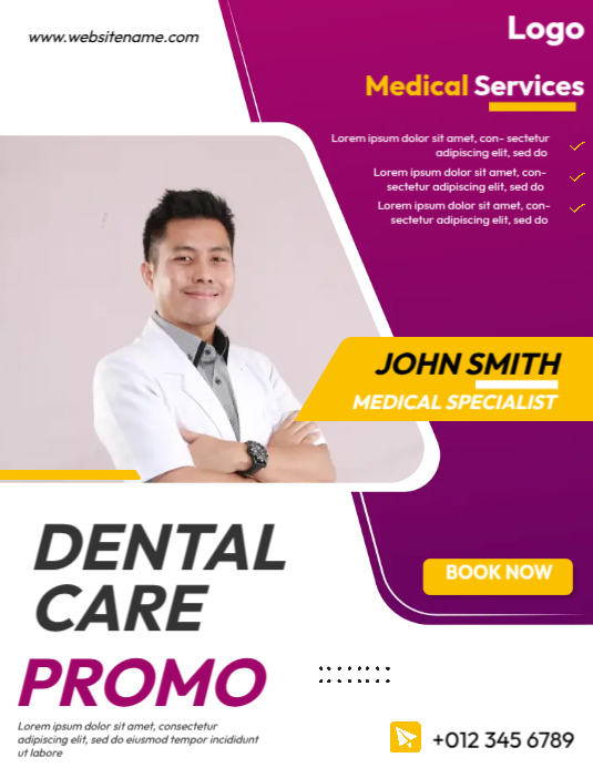 Dental Care Promo Ads Template | PosterMyWall