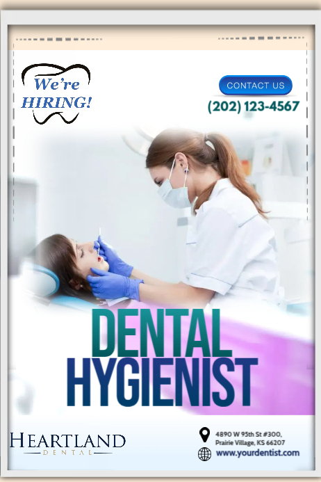 Plantilla de Dental Hygienist Poster | PosterMyWall
