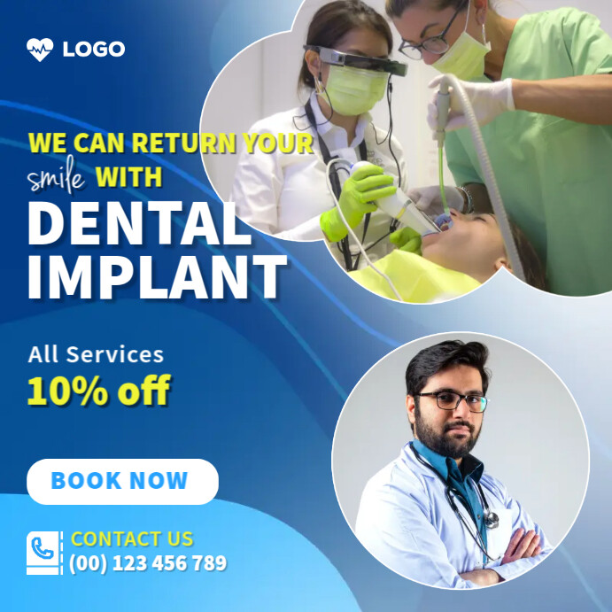 Dental Implant Template | PosterMyWall
