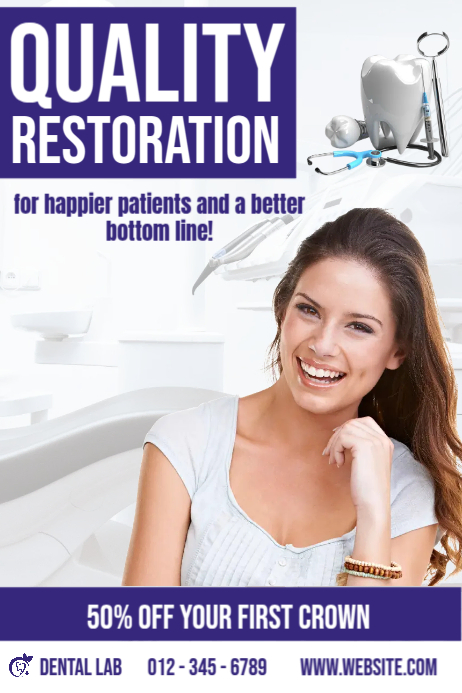 Dental Quality Restoration Template | PosterMyWall
