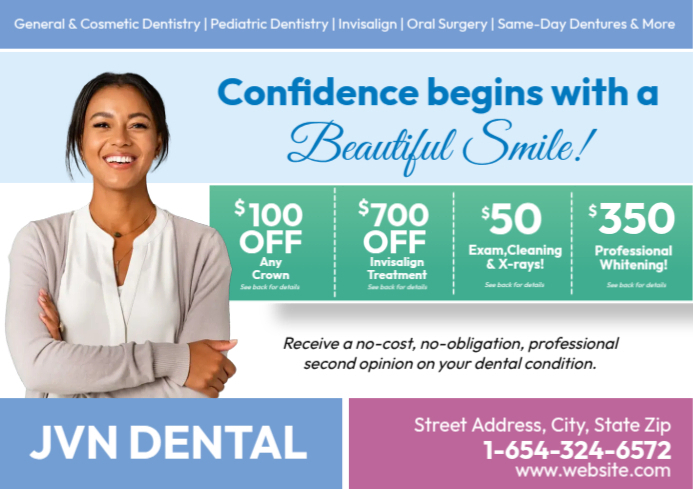 Dental Services Ads Template | PosterMyWall