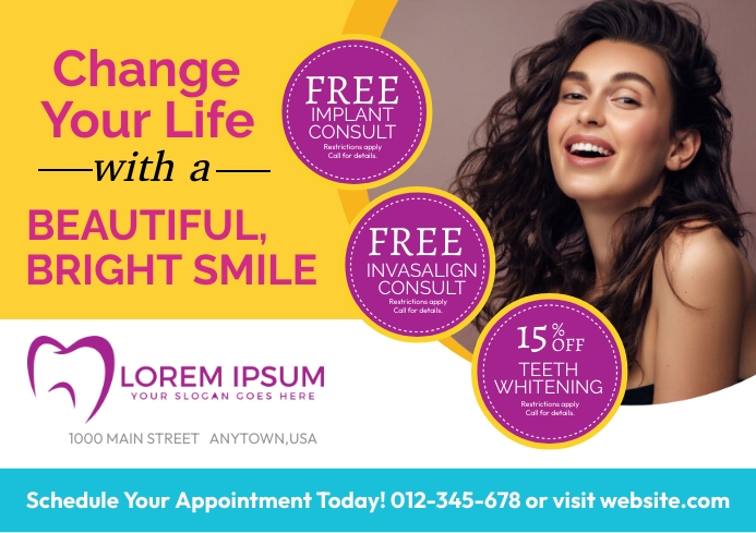 Dental Template Ads | PosterMyWall