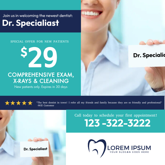 Copy of dental template | PosterMyWall