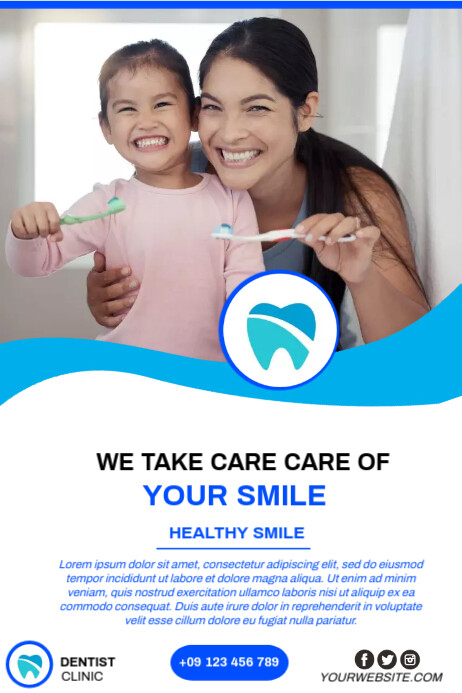 Plantilla de DENTAL TEMPLATE.E | PosterMyWall