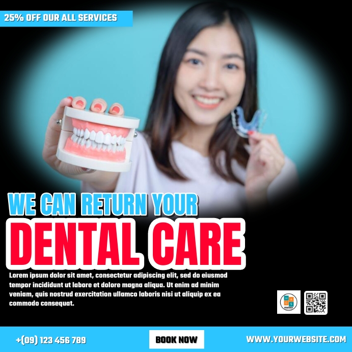 Plantilla de DENTAL TEMPLATE.E | PosterMyWall