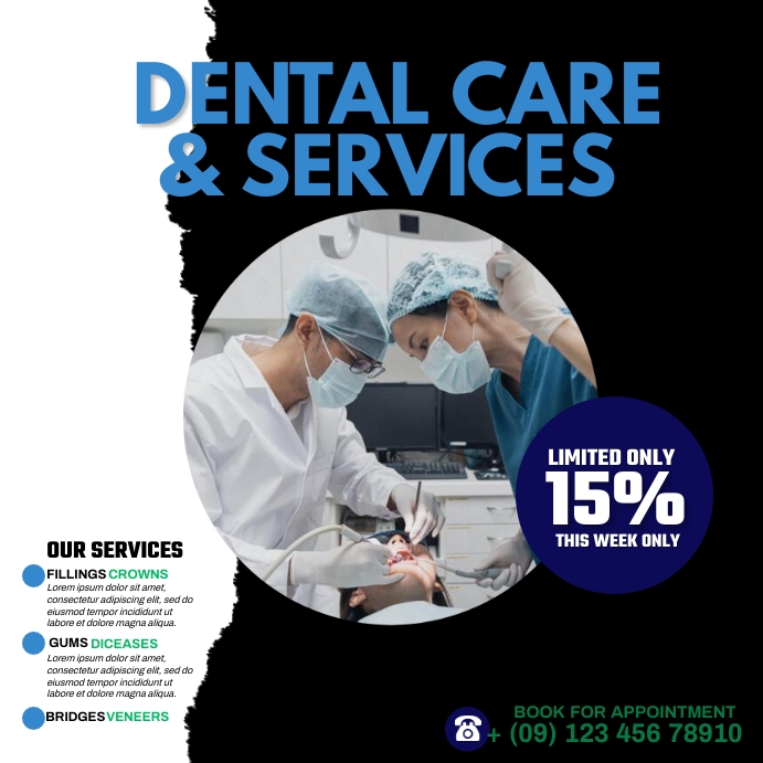 Copy of DENTAL TEMPLATE.E | PosterMyWall