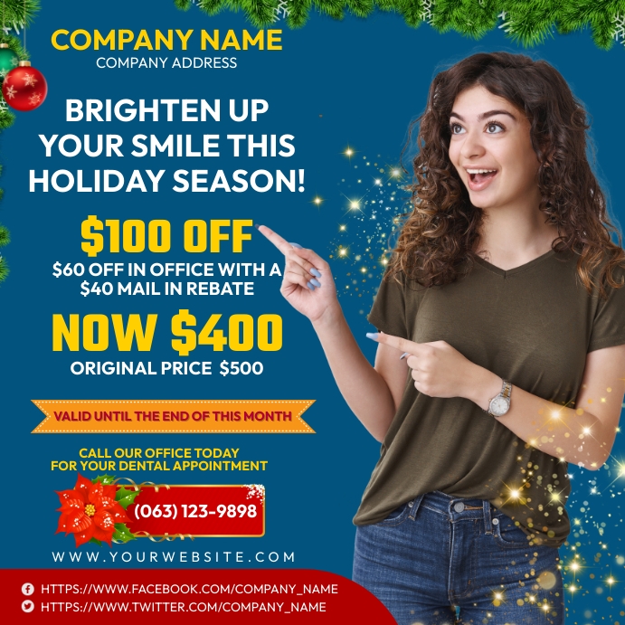 Dental Whitening - Special Offer Template | PosterMyWall