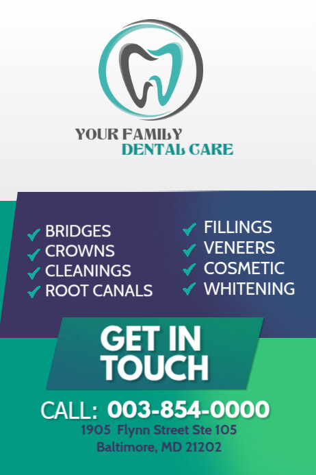 Dentist Cover Poster Template | PosterMyWall