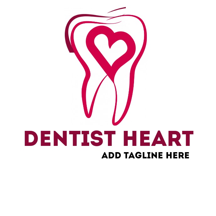 Dentist heart logo health Template | PosterMyWall